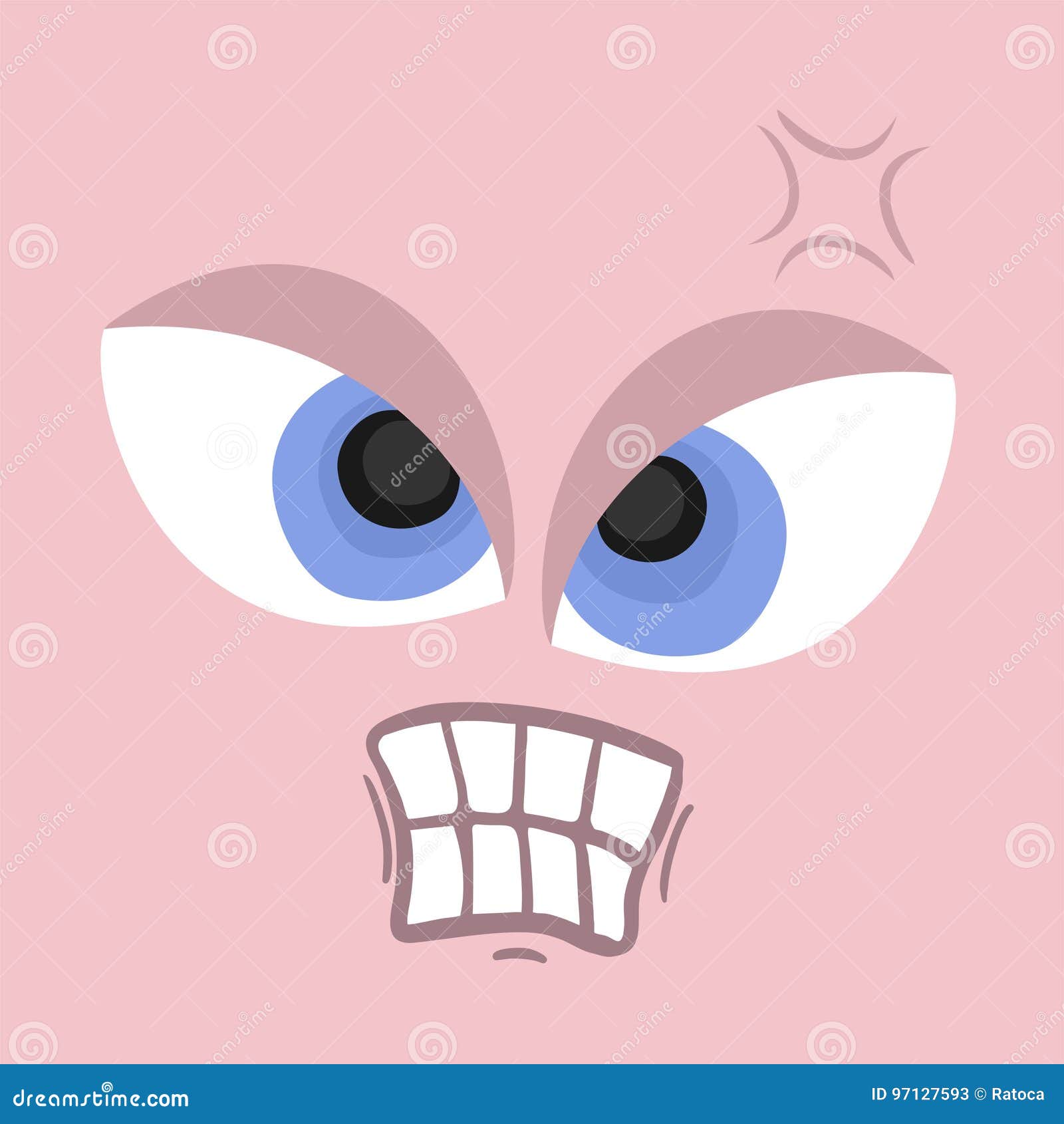 Rebel face stock vector. Illustration of design, character - 97127593