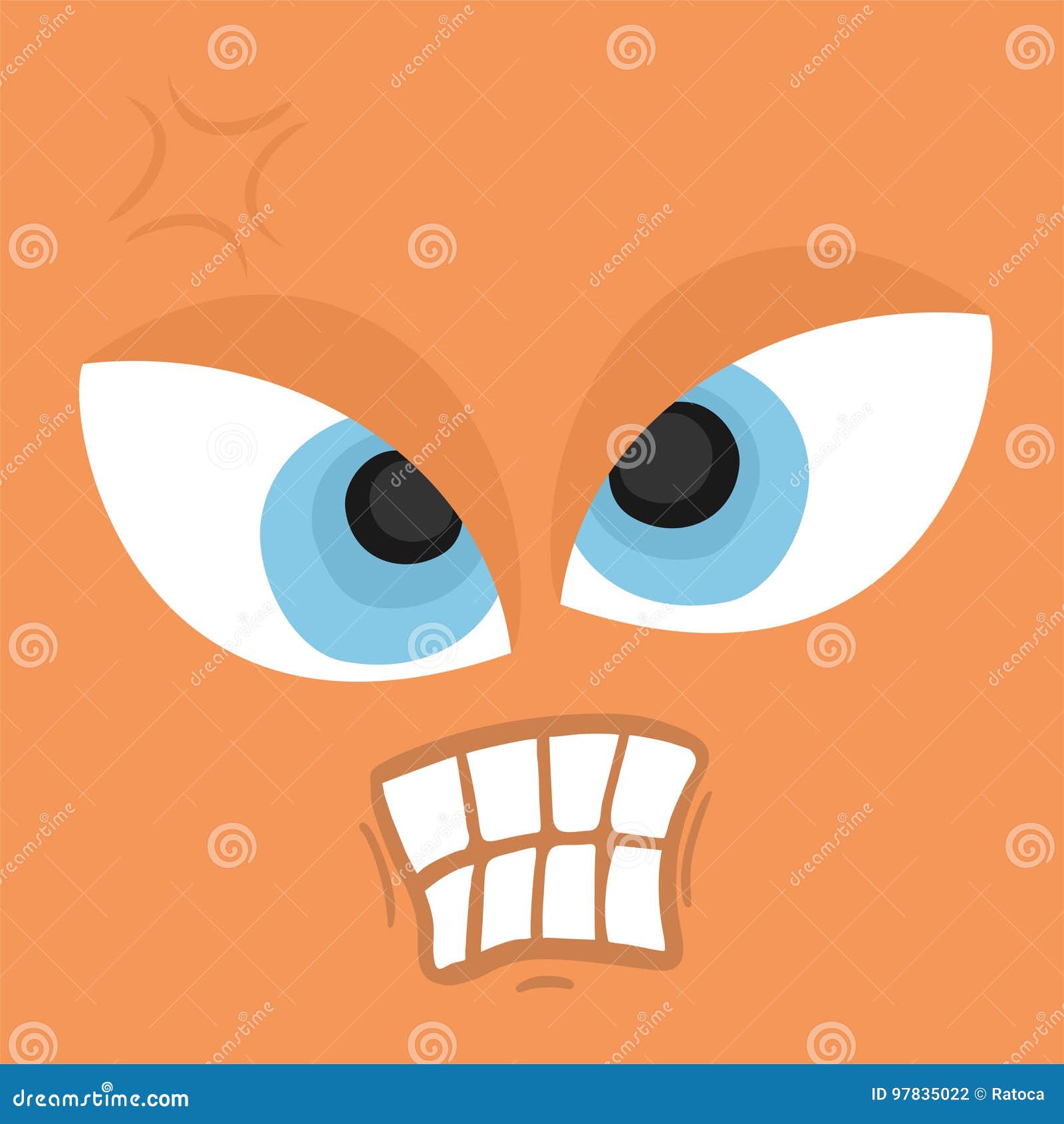 Rebel Face Vector Illustration | CartoonDealer.com #85218610