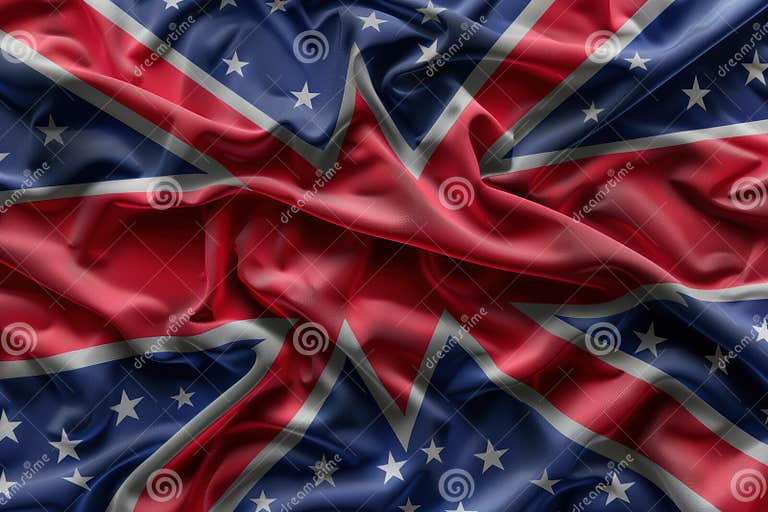Rebel Flag Background. High Detailed Rebel Flag on Plain Backdrop ...