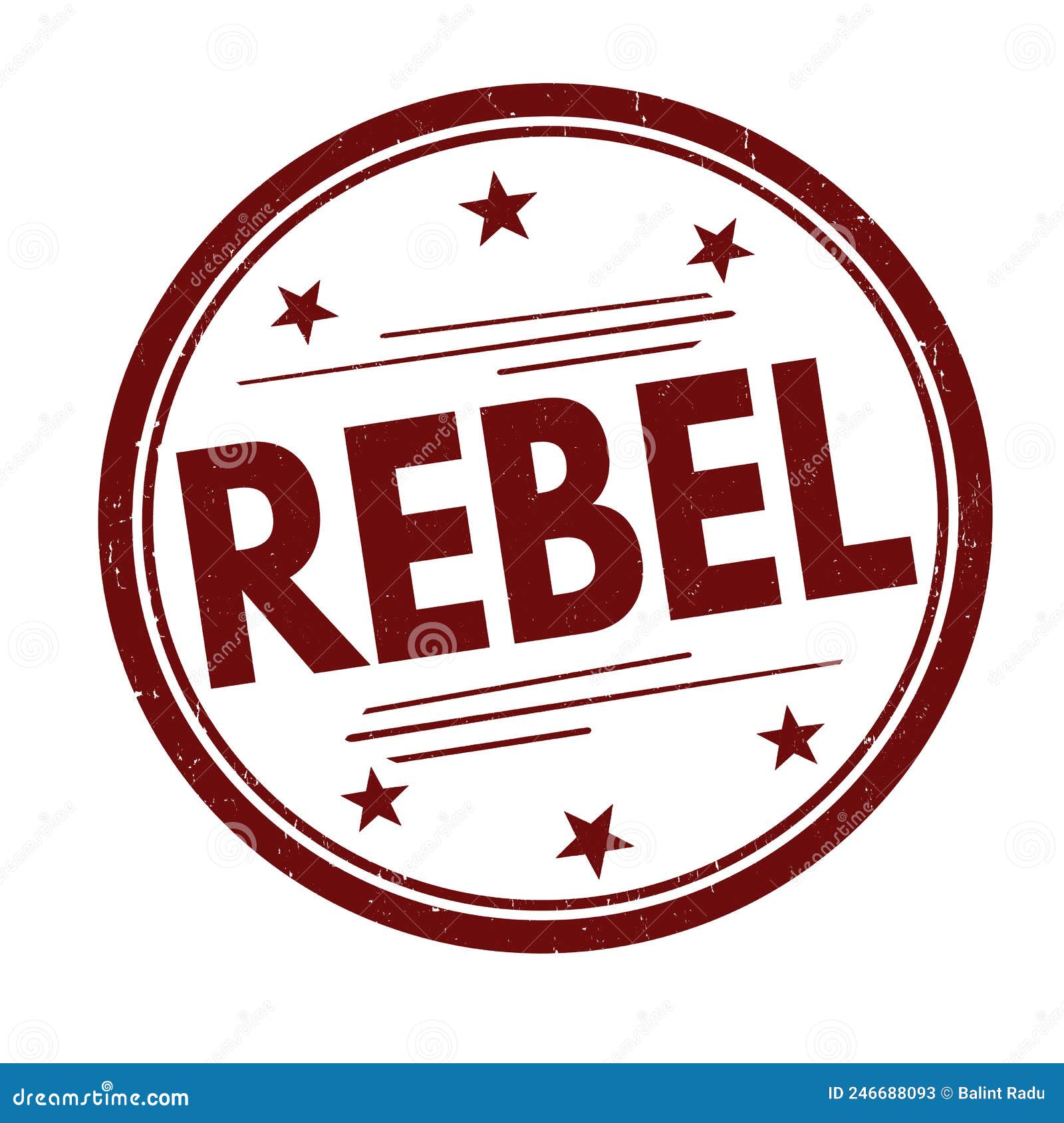 Rebel grunge rubber stamp stock vector. Illustration of emblem - 246688093