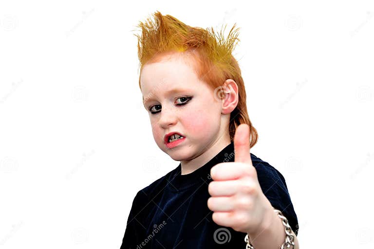 Rebel kid stock photo. Image of frighten, nails, frightening - 22592754