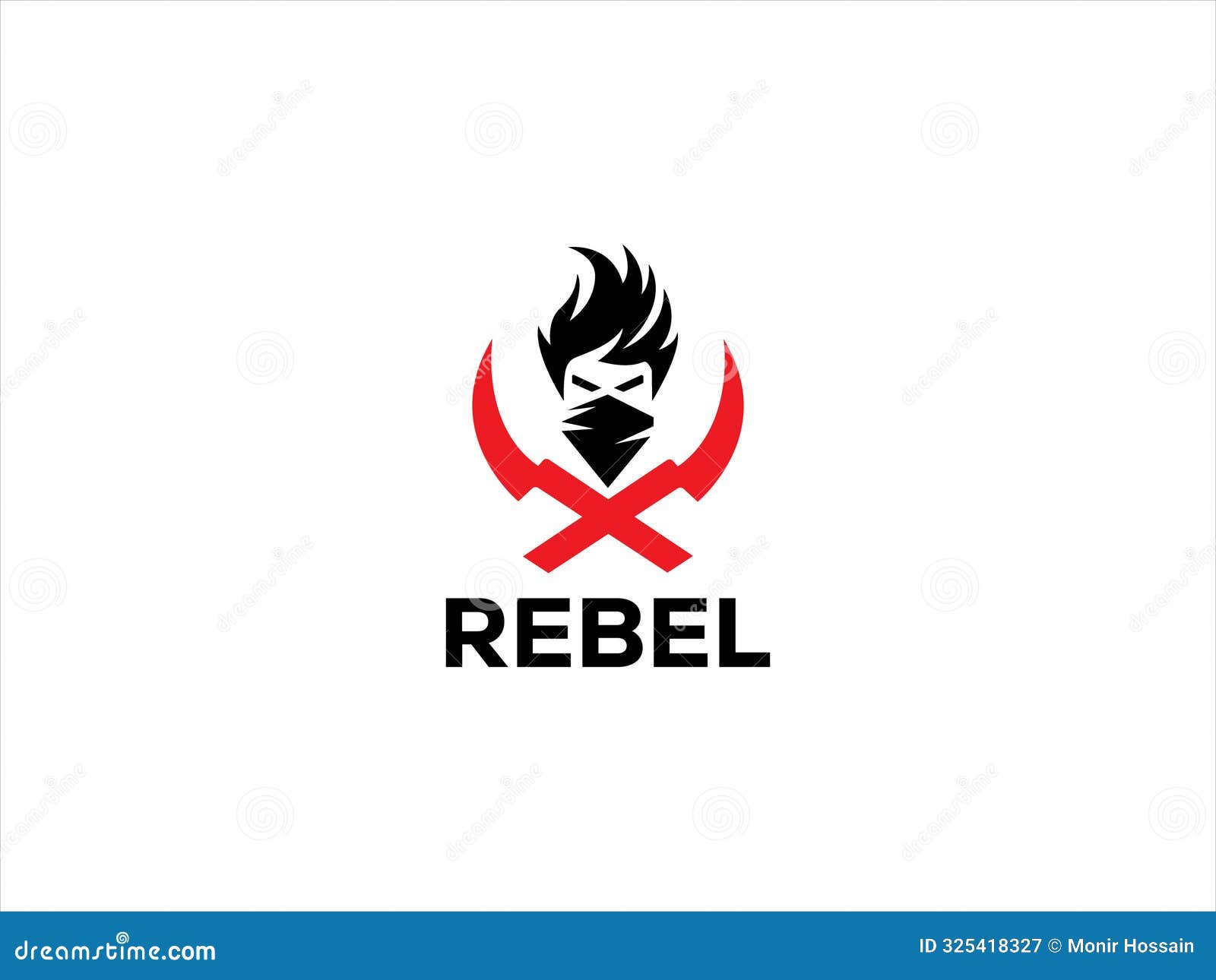 Rebel Logo Design,creative Rebel Logo Stock Illustration - Illustration ...