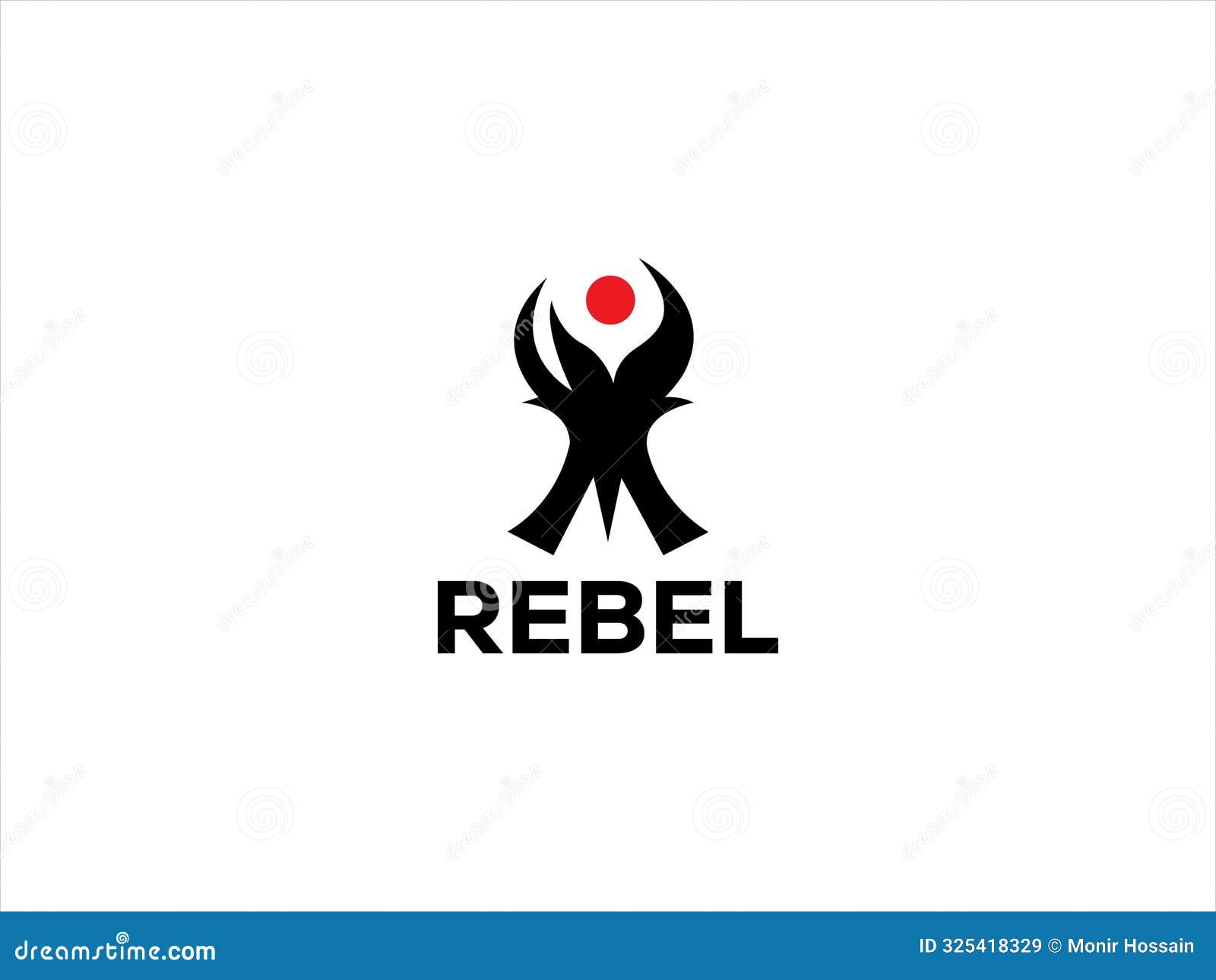 Rebel Logo Design,creative Rebel Logo Stock Illustration - Illustration ...