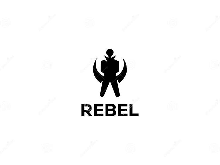 Rebel Logo Design,creative Rebel Logo Stock Vector - Illustration of ...