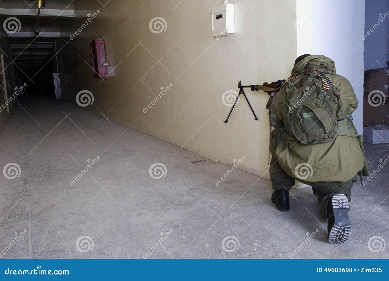 Rebel with machine gun stock photo. Image of firearm - 49603698