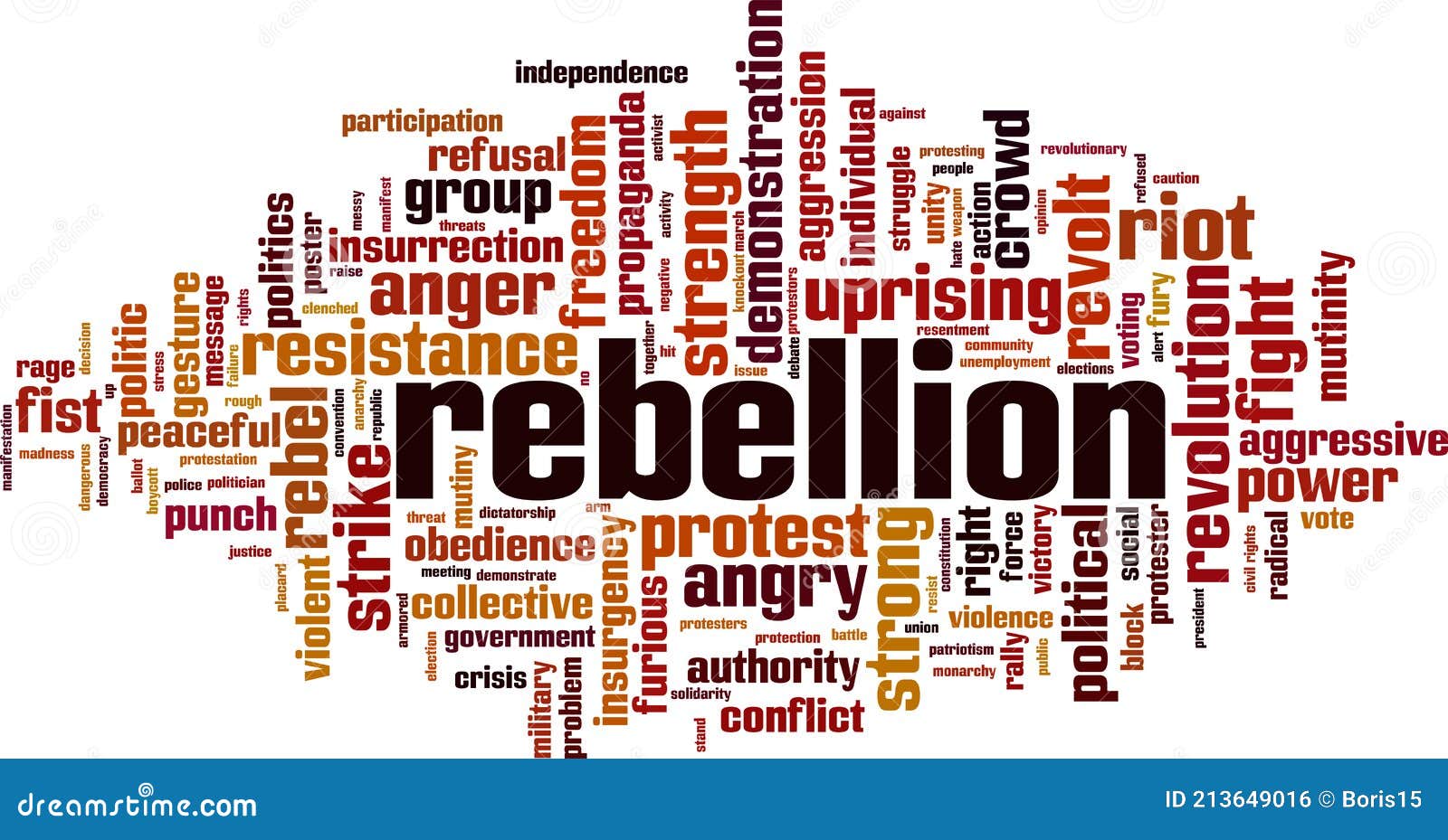 Rebellion Word Text Logo Icon With Red Circle Design Royalty-Free Stock ...