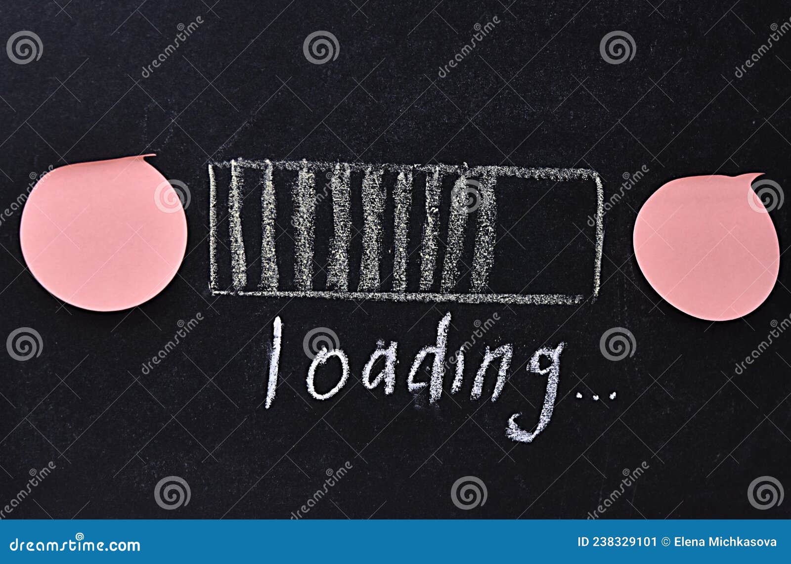 Reboot. Drawing with Chalk. Blank Stickers Concept. Place To Write ...