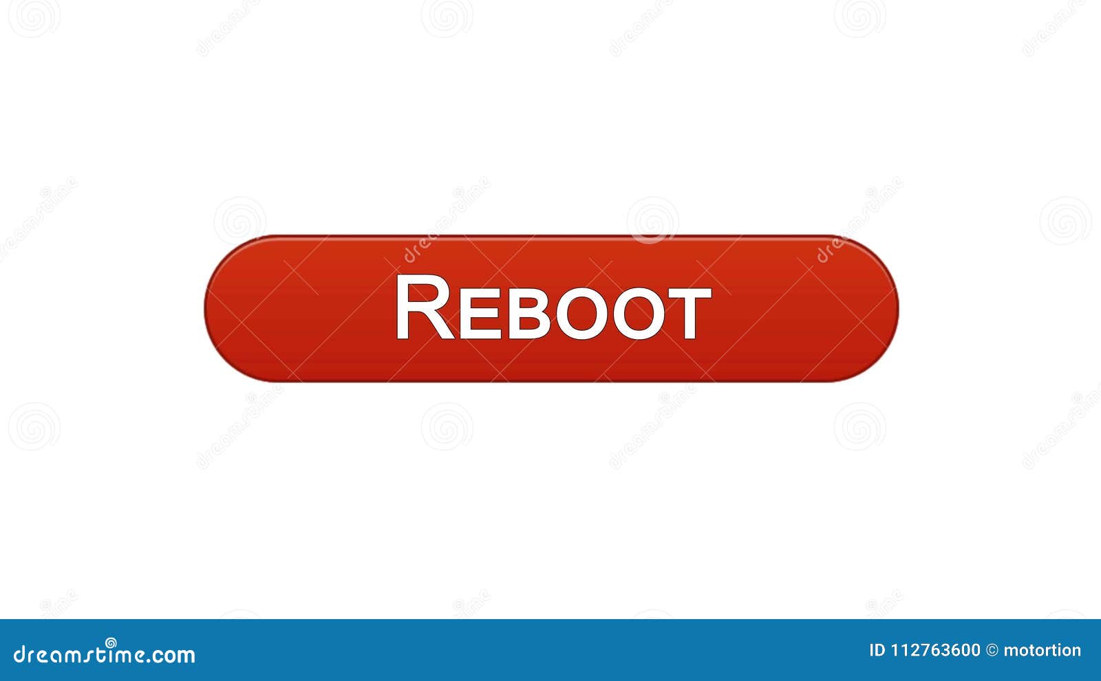 Reboot Web Interface Button Clicked With Mouse Cursor, Wine Red, Site Design Royalty-Free Stock ...