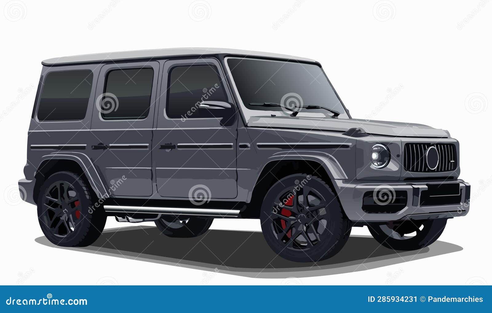 Vector Realistic Isolated Modern 3d Car Stock Vector - Illustration of ...