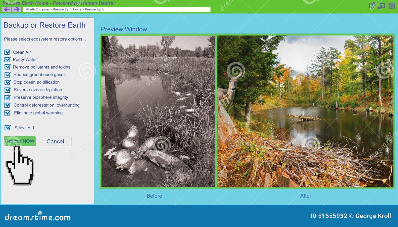 Rebuild the Earth stock photo. Image of pollutant, program - 51555932