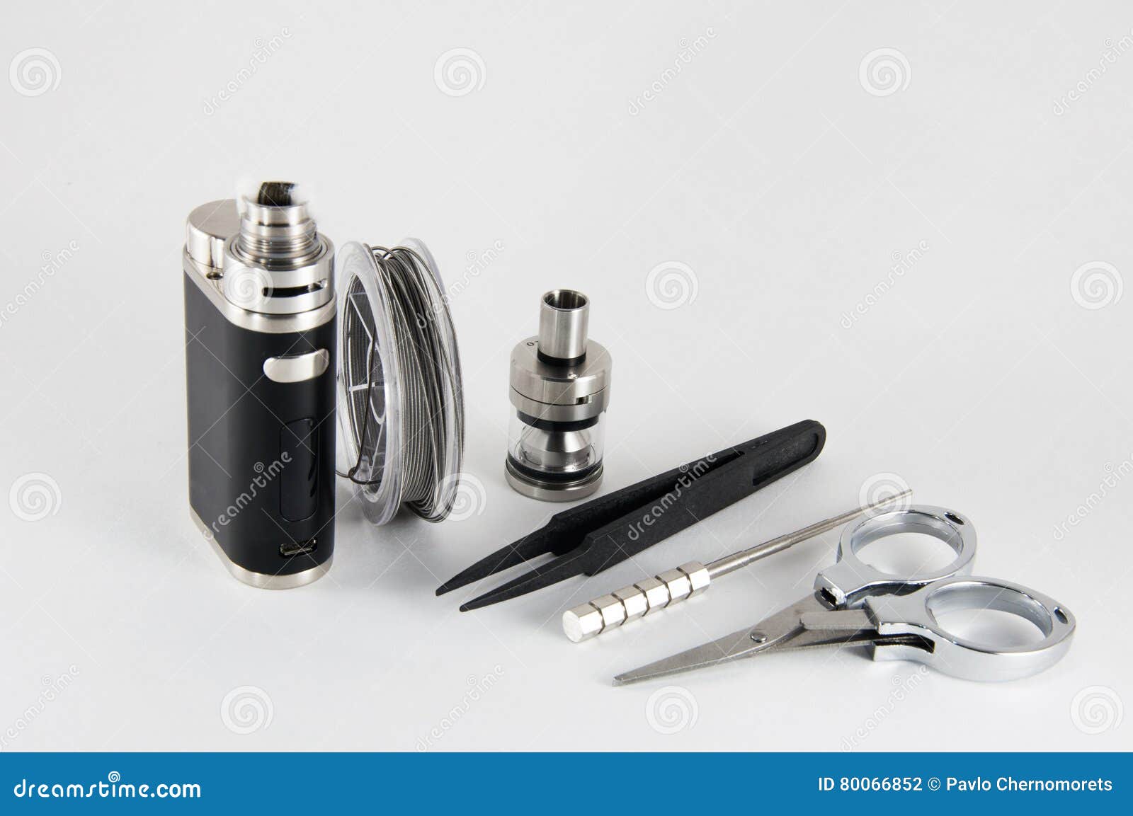 Rebuildable Dripping Vaping Atomizer Tools, Close Up Stock Photo ...