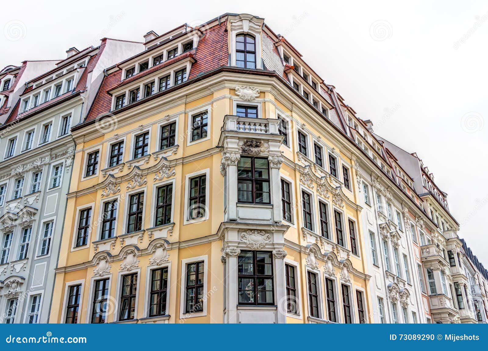 Rebuilt Buildings in Dresden Stock Photo - Image of design, building ...