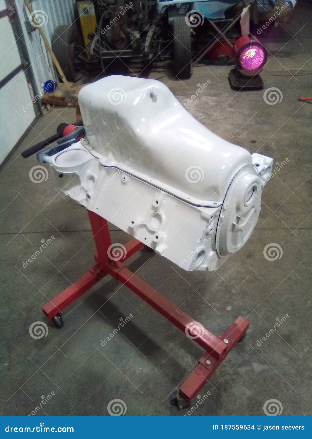Rebuilt Chevy Motor 283 on Motor Stand Stock Photo - Image of rebuilt ...