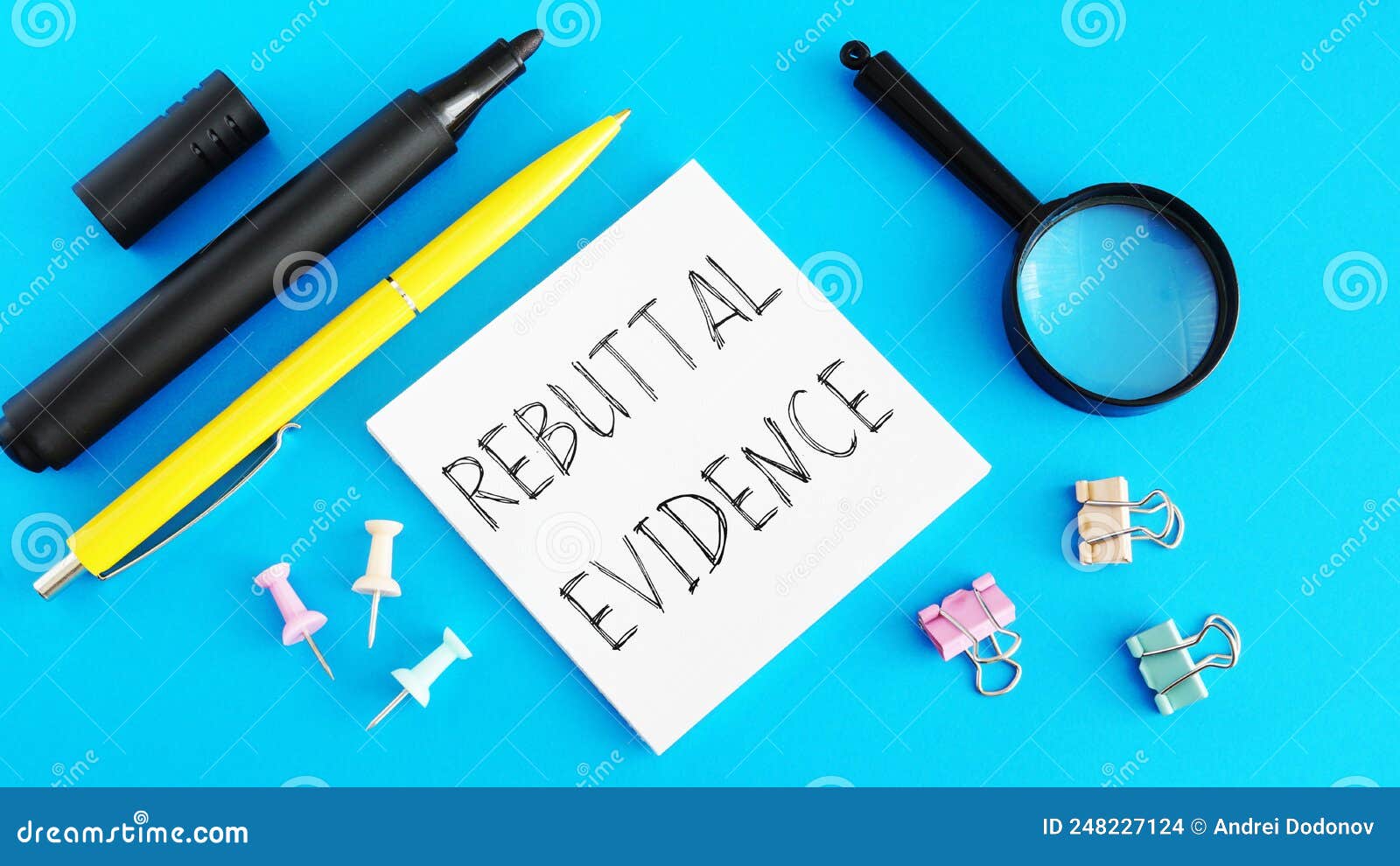 Rebuttal Evidence is Shown Using the Text Stock Photo - Image of ...