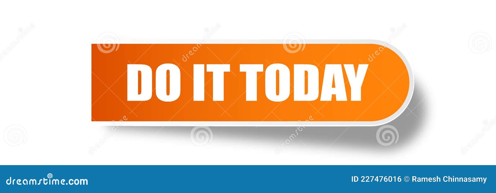 Do it today sticker vector stock illustration. Illustration of campaign ...