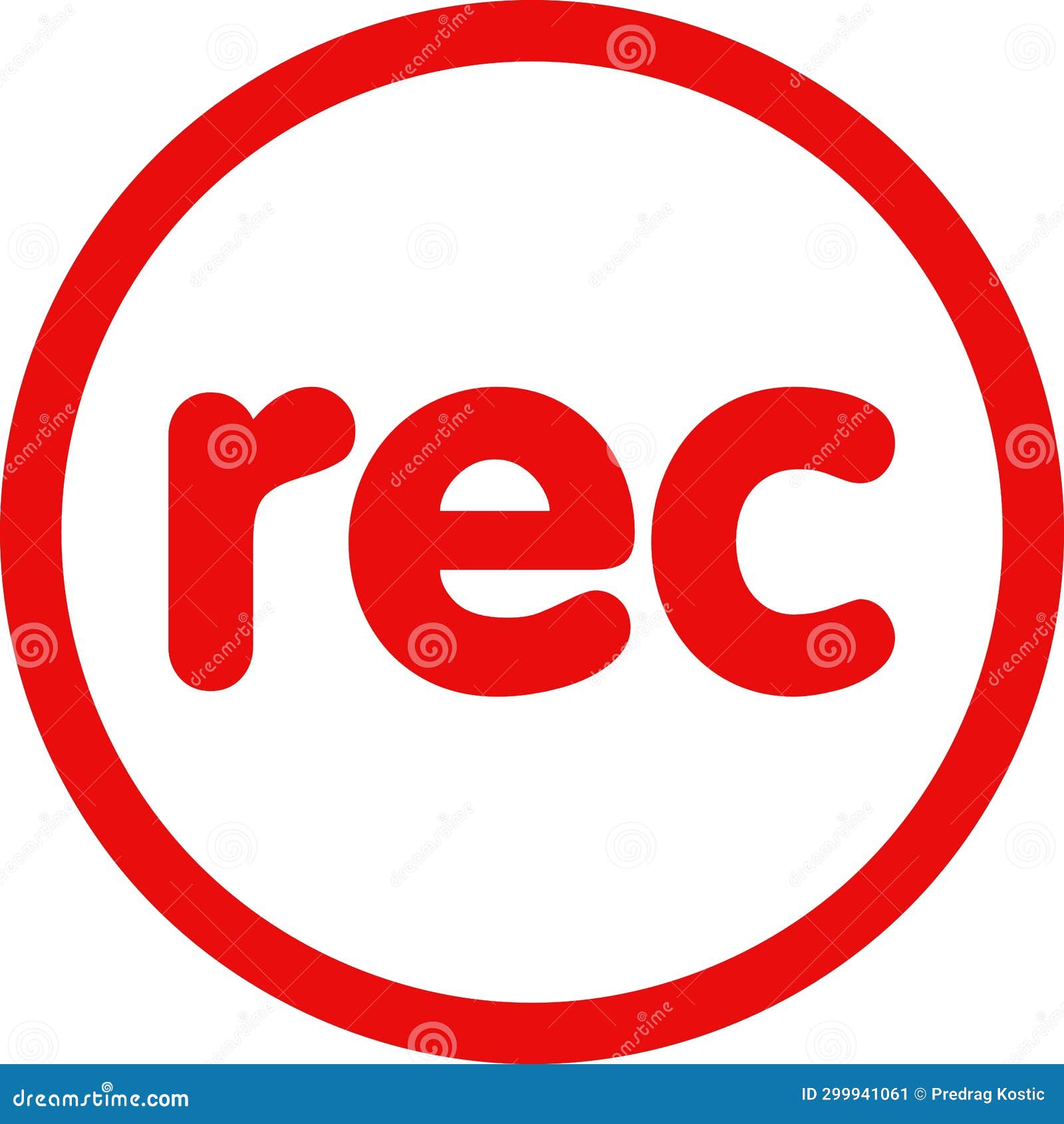 Rec Icon Royalty-Free Stock Photography | CartoonDealer.com #299941061