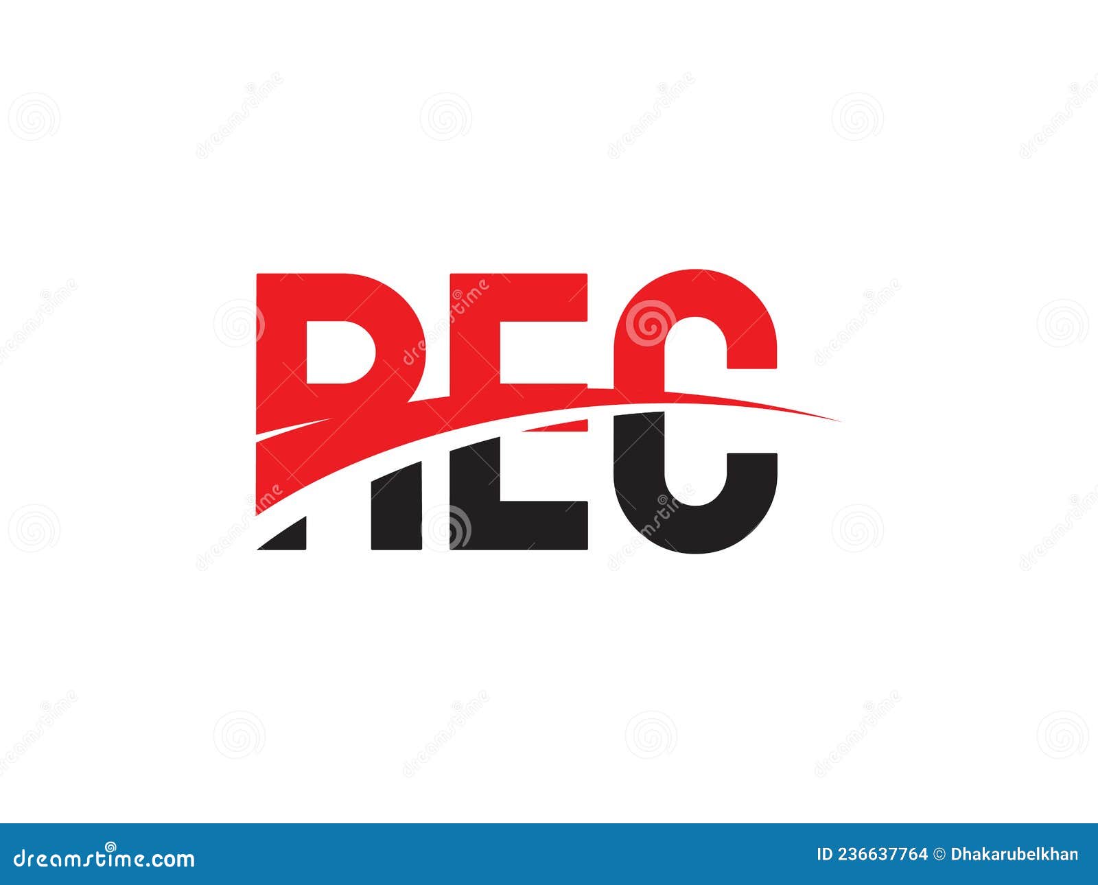 REC Letter Initial Logo Design Vector Illustration Stock Vector ...