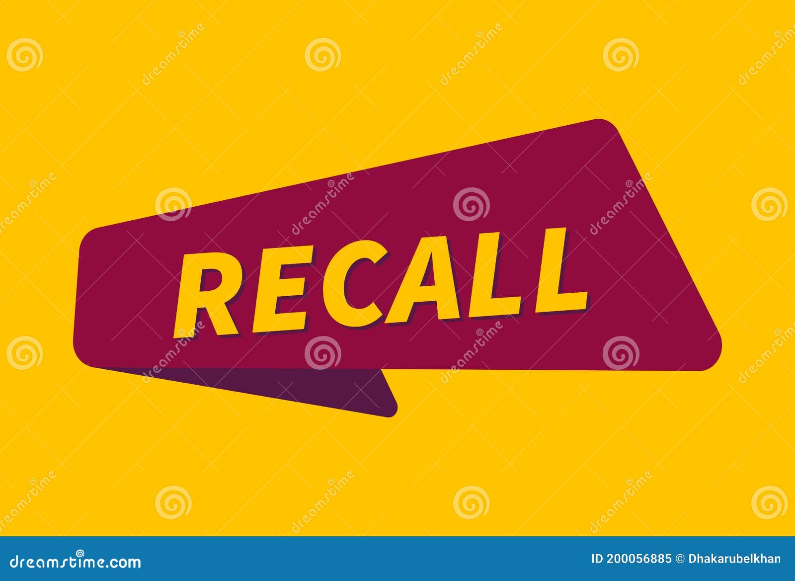 Recall Banner Vector, Recall Image Stock Vector - Illustration of badge ...