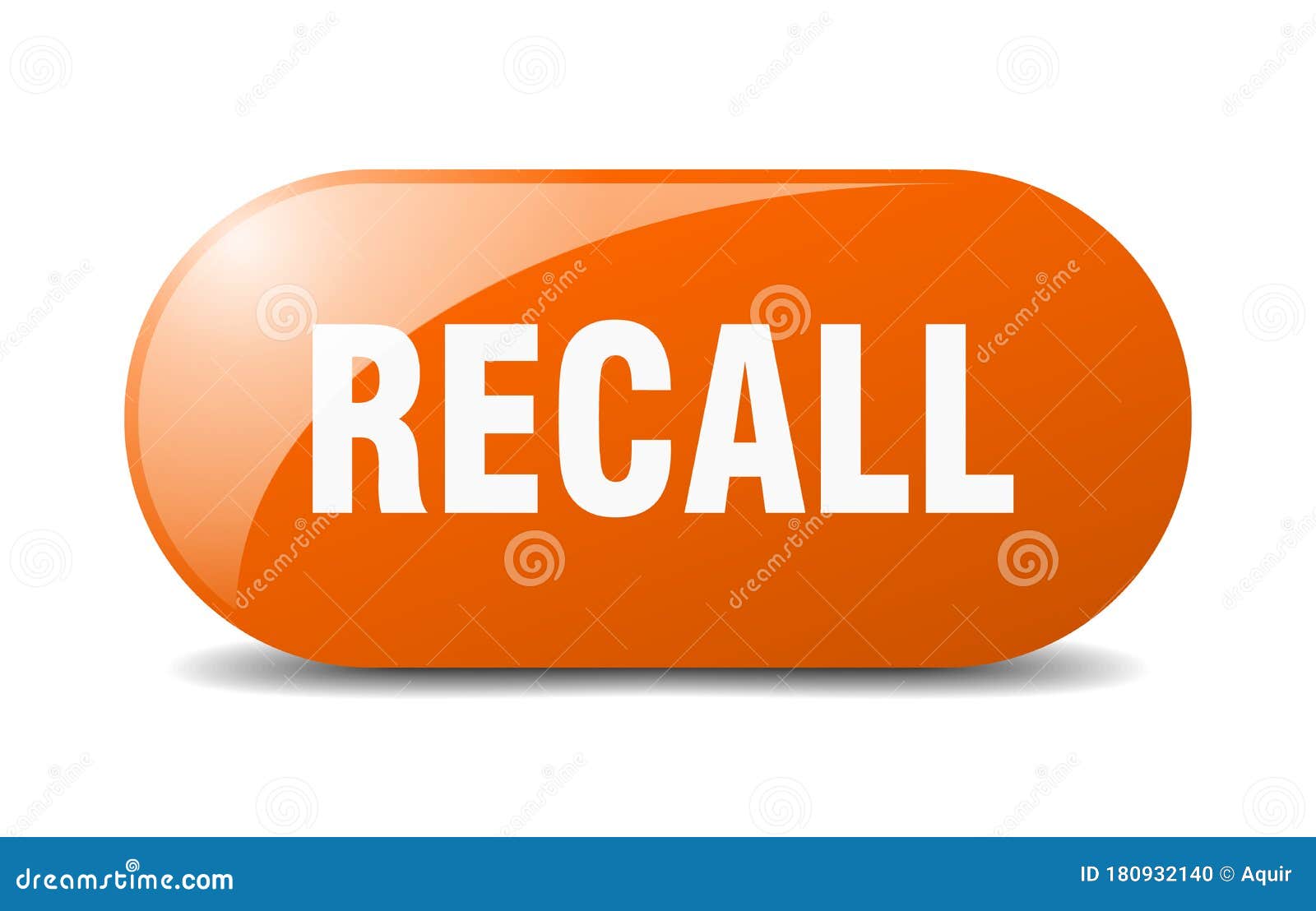 Recall Button. Recall Sign. Key. Push Button Stock Vector ...