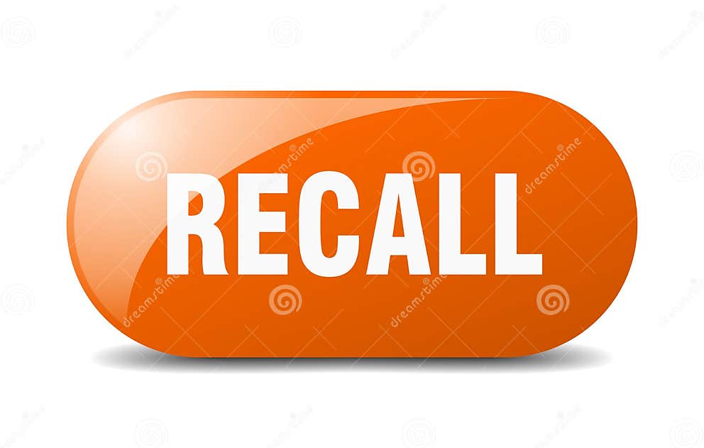 Recall Button. Recall Sign. Key. Push Button Stock Vector ...