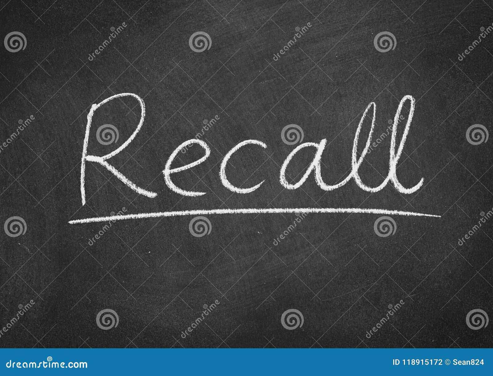 Recall stock photo. Image of business, blackboard, abstract - 118915172