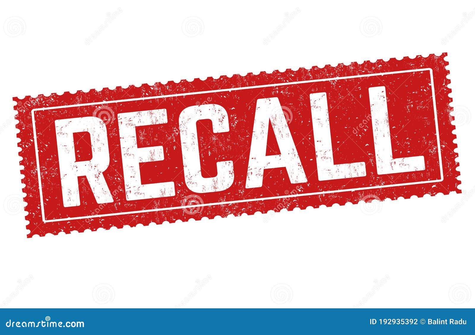 Recall Sign Vector Illustration | CartoonDealer.com #160385252