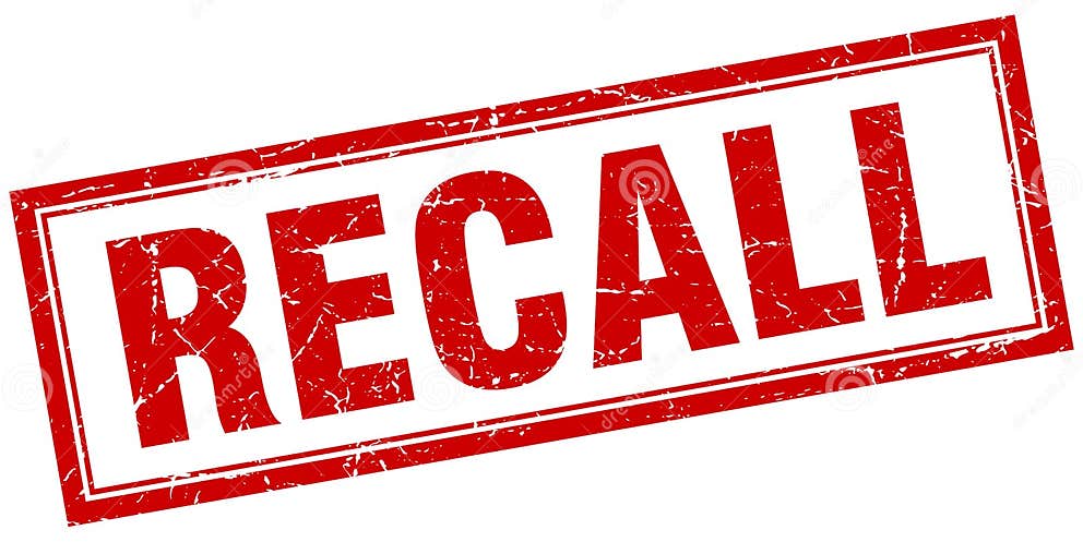 Recall square stamp stock vector. Illustration of badge - 87604398