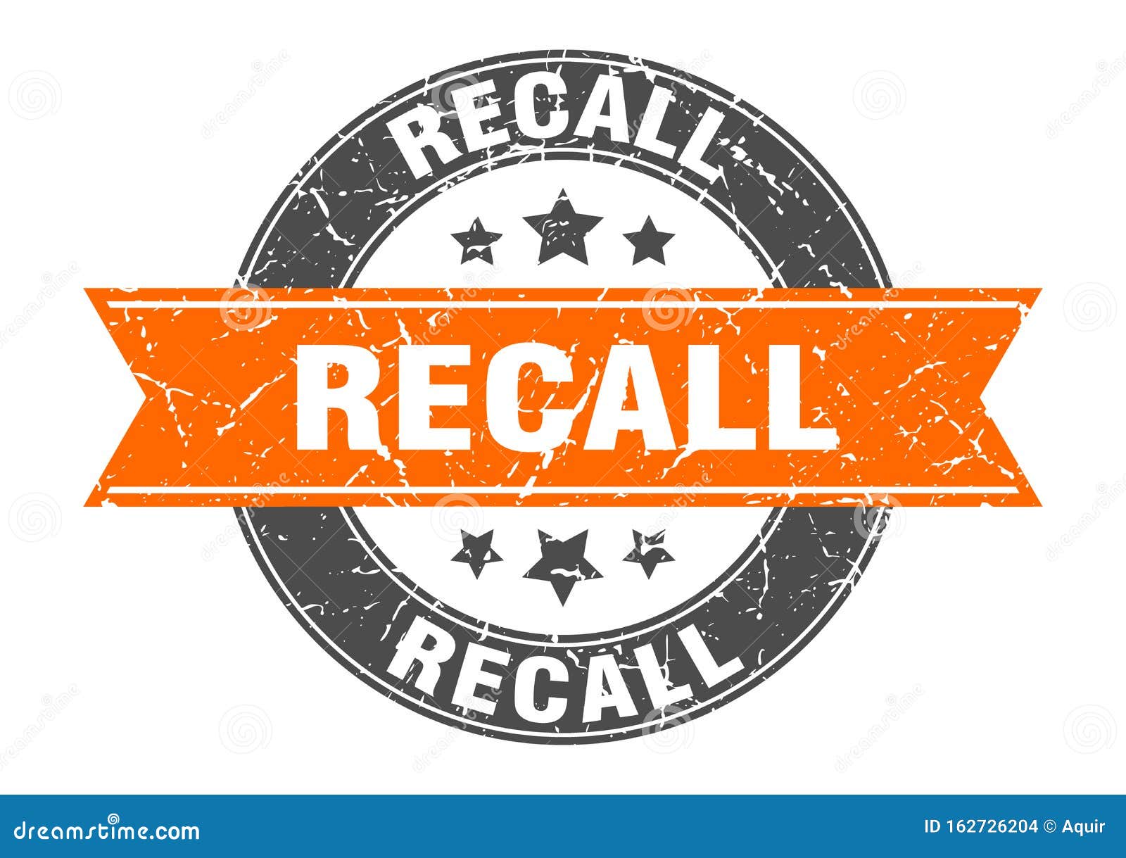 Recall stamp stock vector. Illustration of vector, round - 162726204