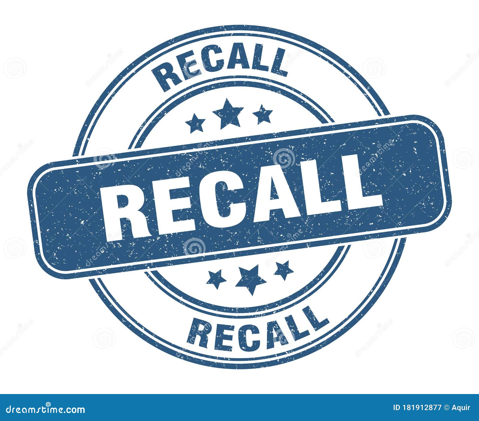 Recall Stamp. Recall Round Grunge Sign Stock Vector - Illustration of ...