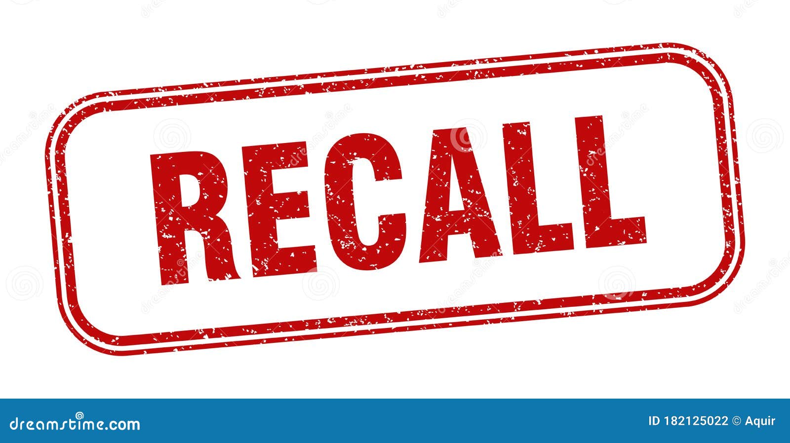 Recall Stamp. Recall Square Grunge Sign Stock Vector - Illustration of ...