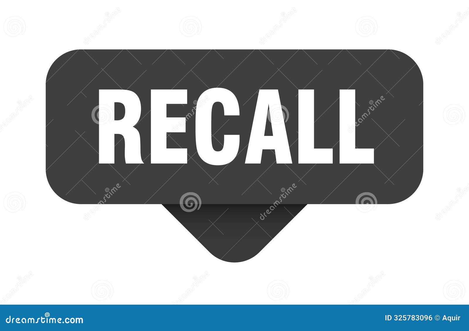 Recall Sticker. Recall Sign on Transparent Background Stock Vector ...