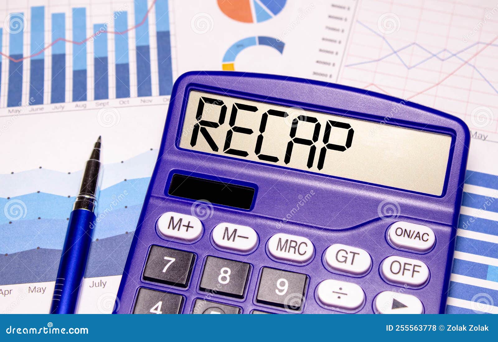 RECAP - Words from Wooden Blocks with Letters Stock Photo - Image of ...