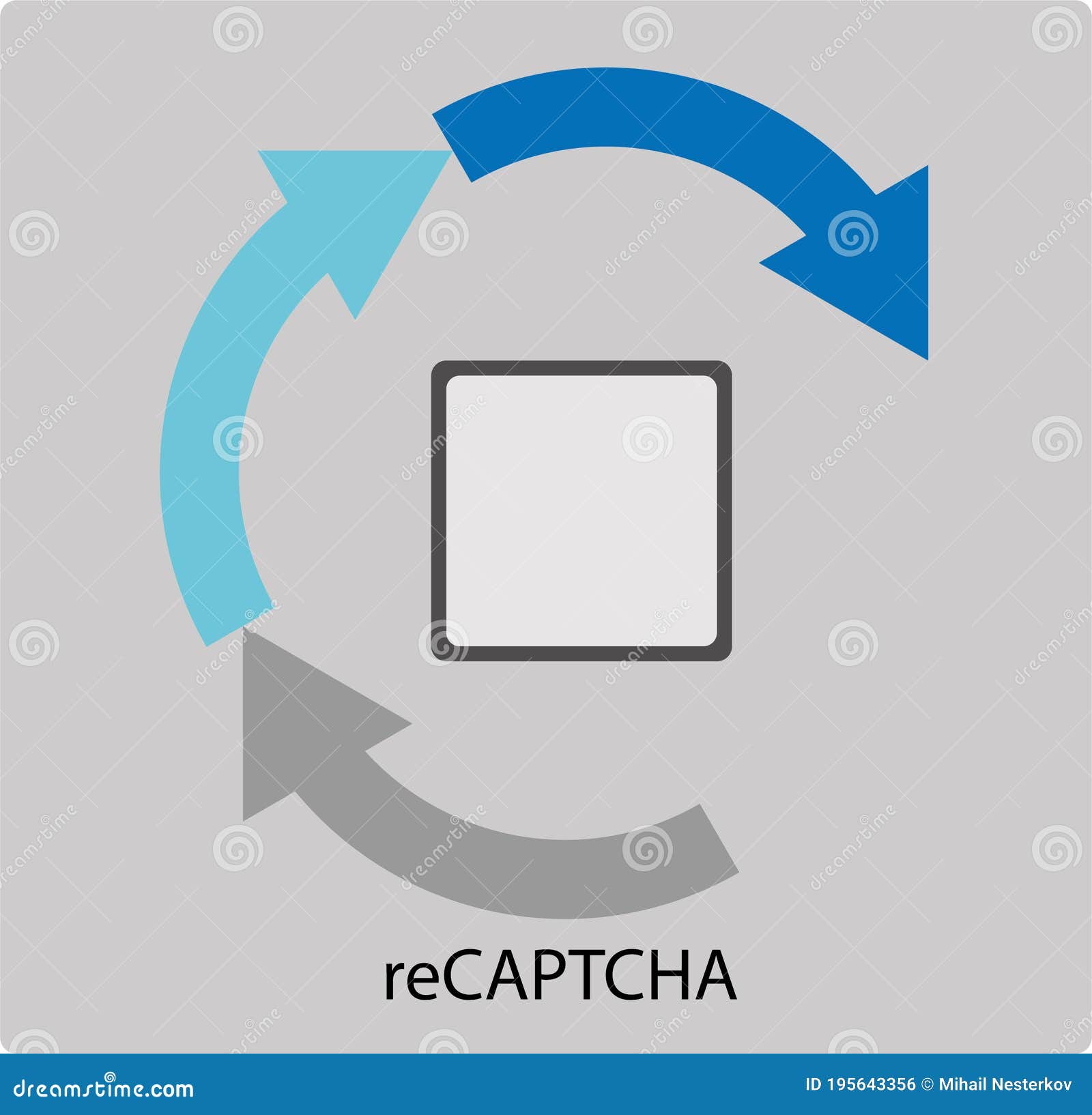 ReCaptcha 1 stock vector. Illustration of icon, graphic - 195643356