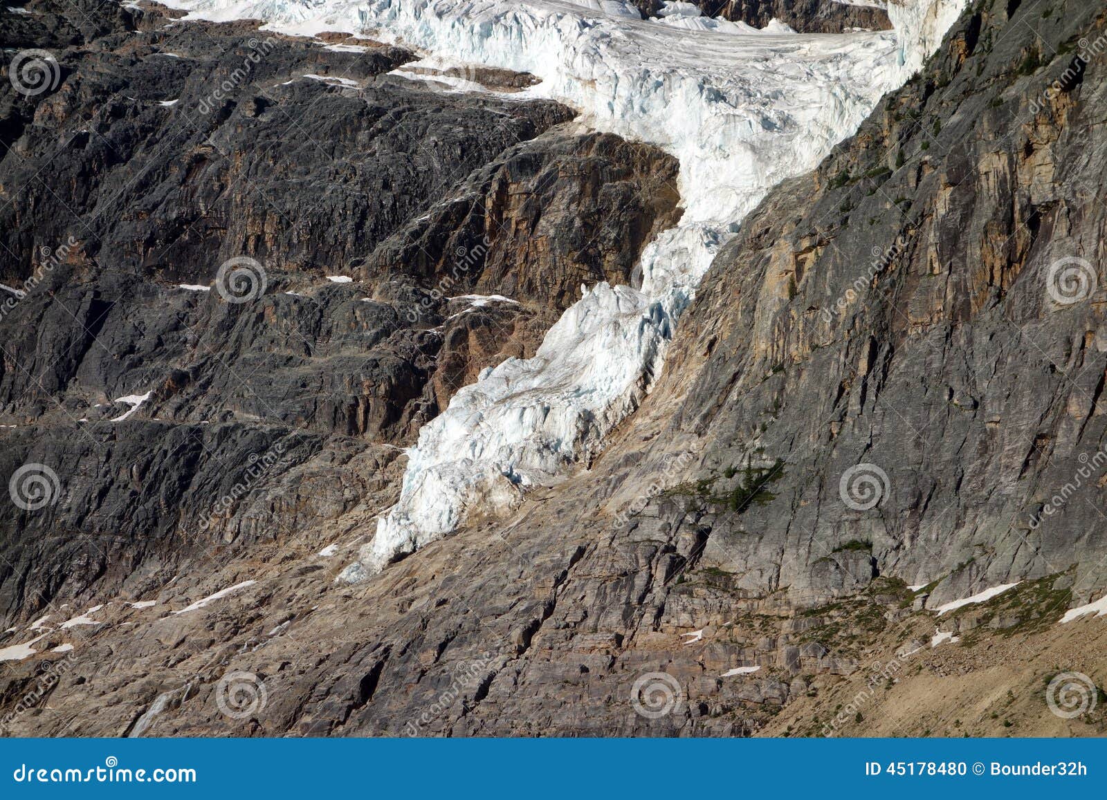 A Receding Glacier in Alaska Stock Photo - Image of alaska, nature ...