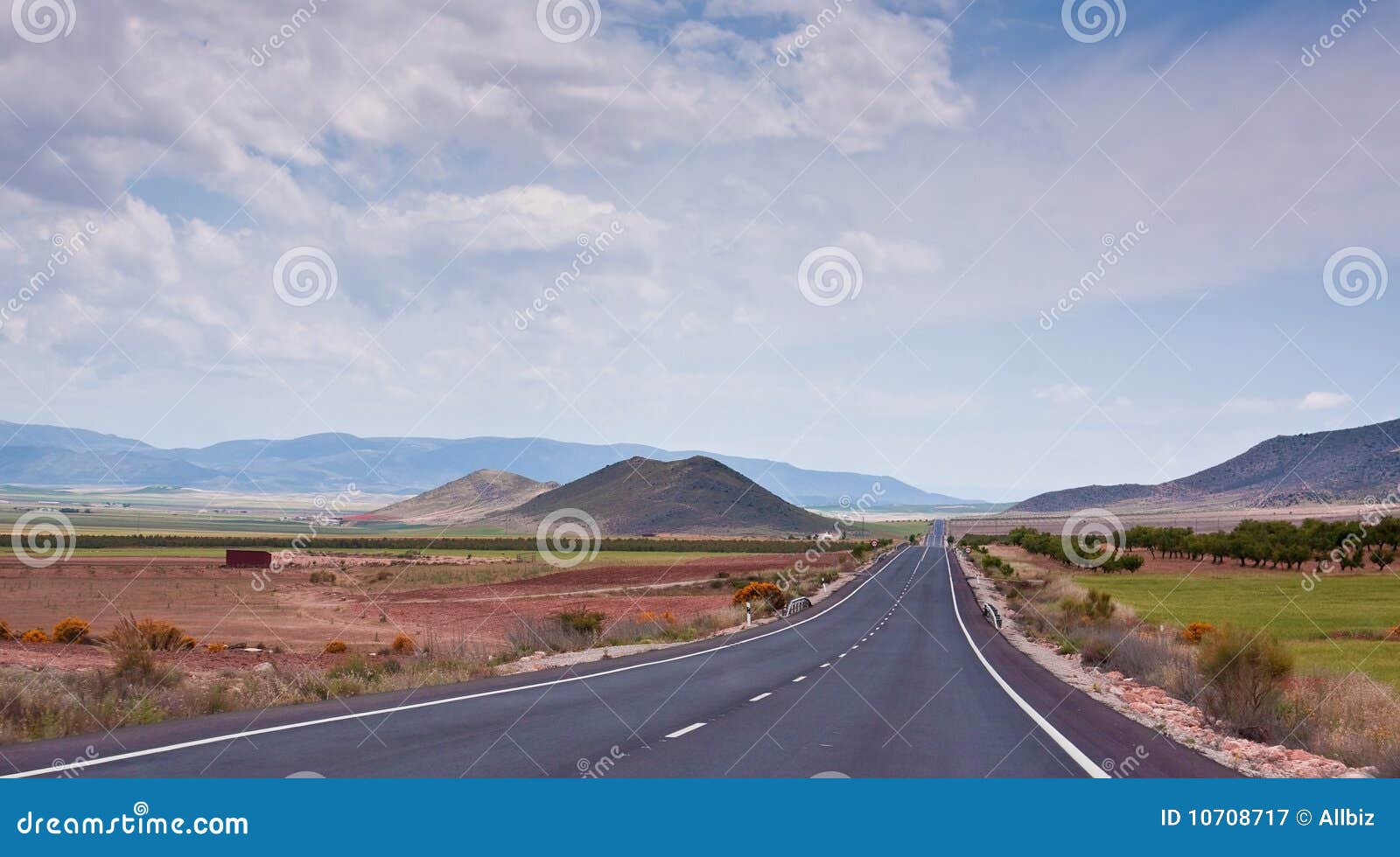 Receding Highway stock image. Image of receding, road - 10708717