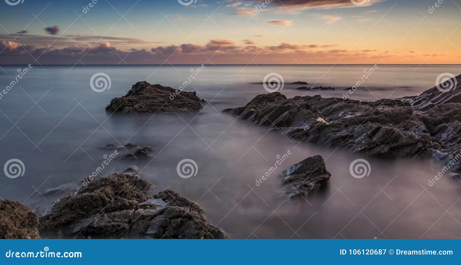 Receding tide stock image. Image of dreamy, beautiful - 106120687