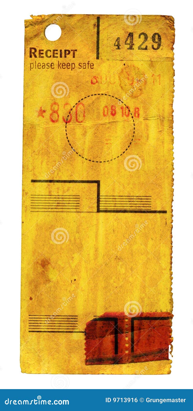 Receipt stock photo. Image of cutout, close, post, element - 9713916