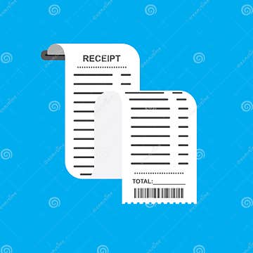 Receipt Bill Paper Invoice,design Template Stock Vector - Illustration ...