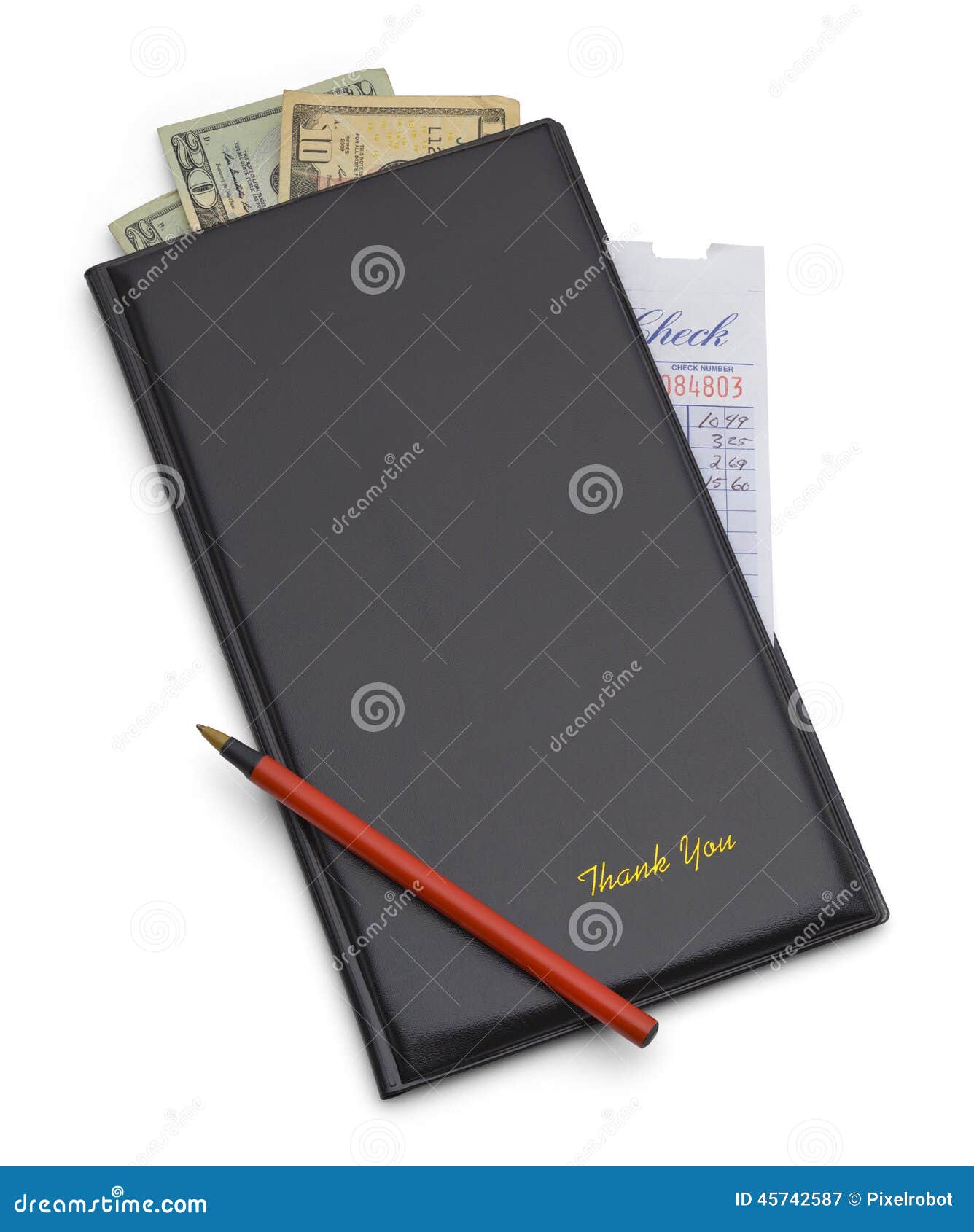 Receipt Holder stock image. Image of blue, diner, lunch - 45742587