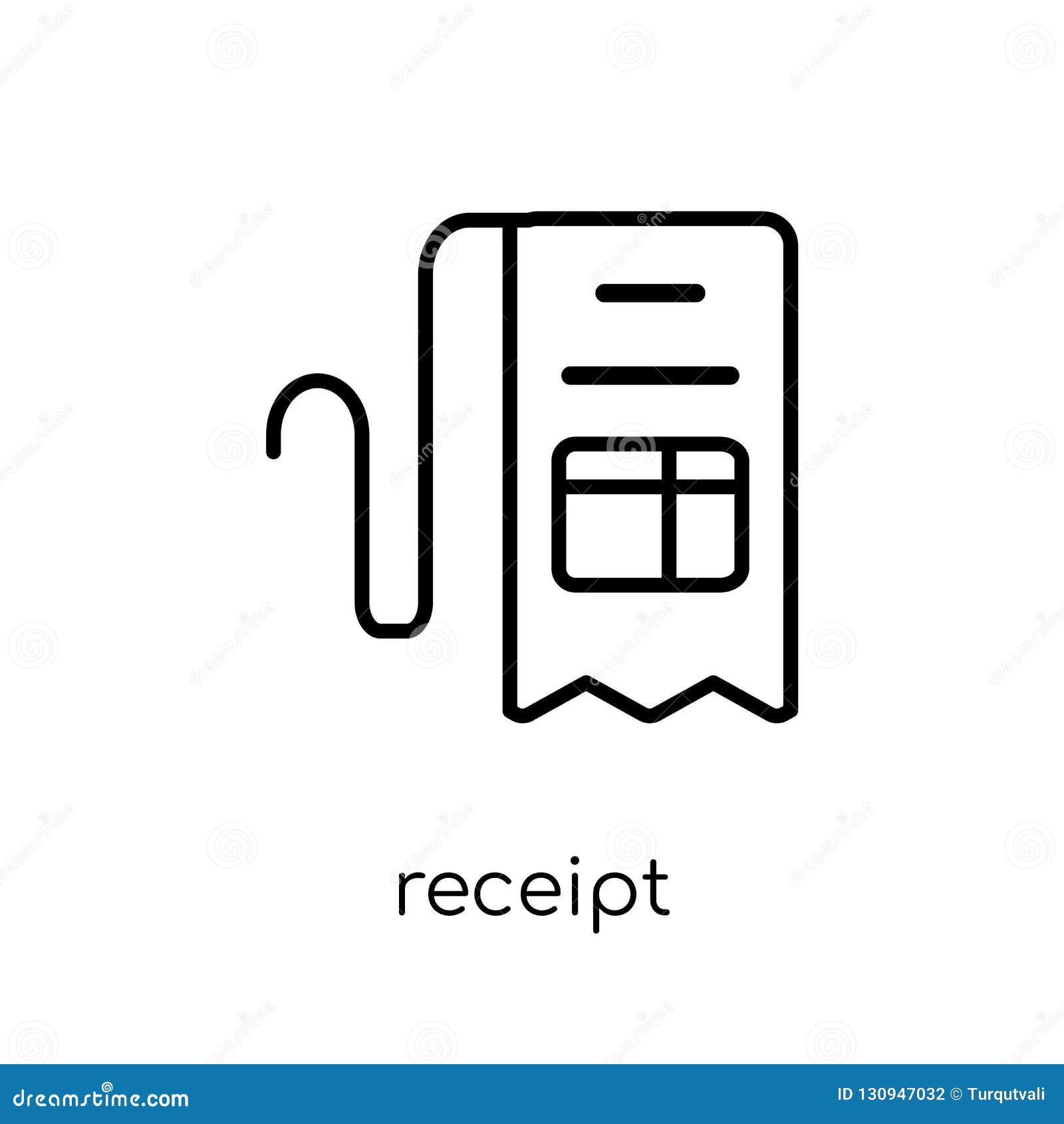 Receipt Icon from Collection. Stock Vector - Illustration of account ...