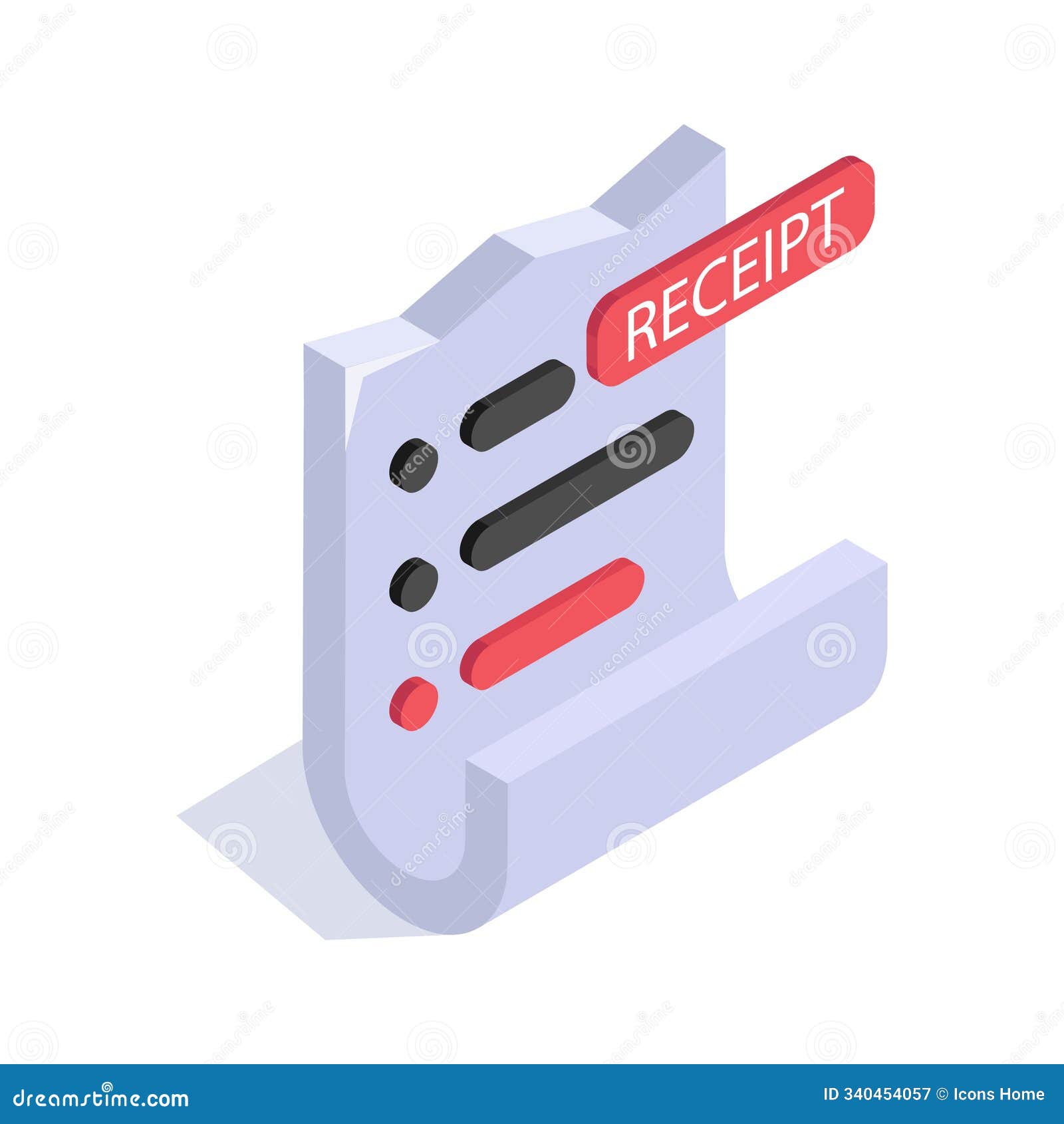 A Receipt Icon Representing Billing and Payment Processing Stock ...