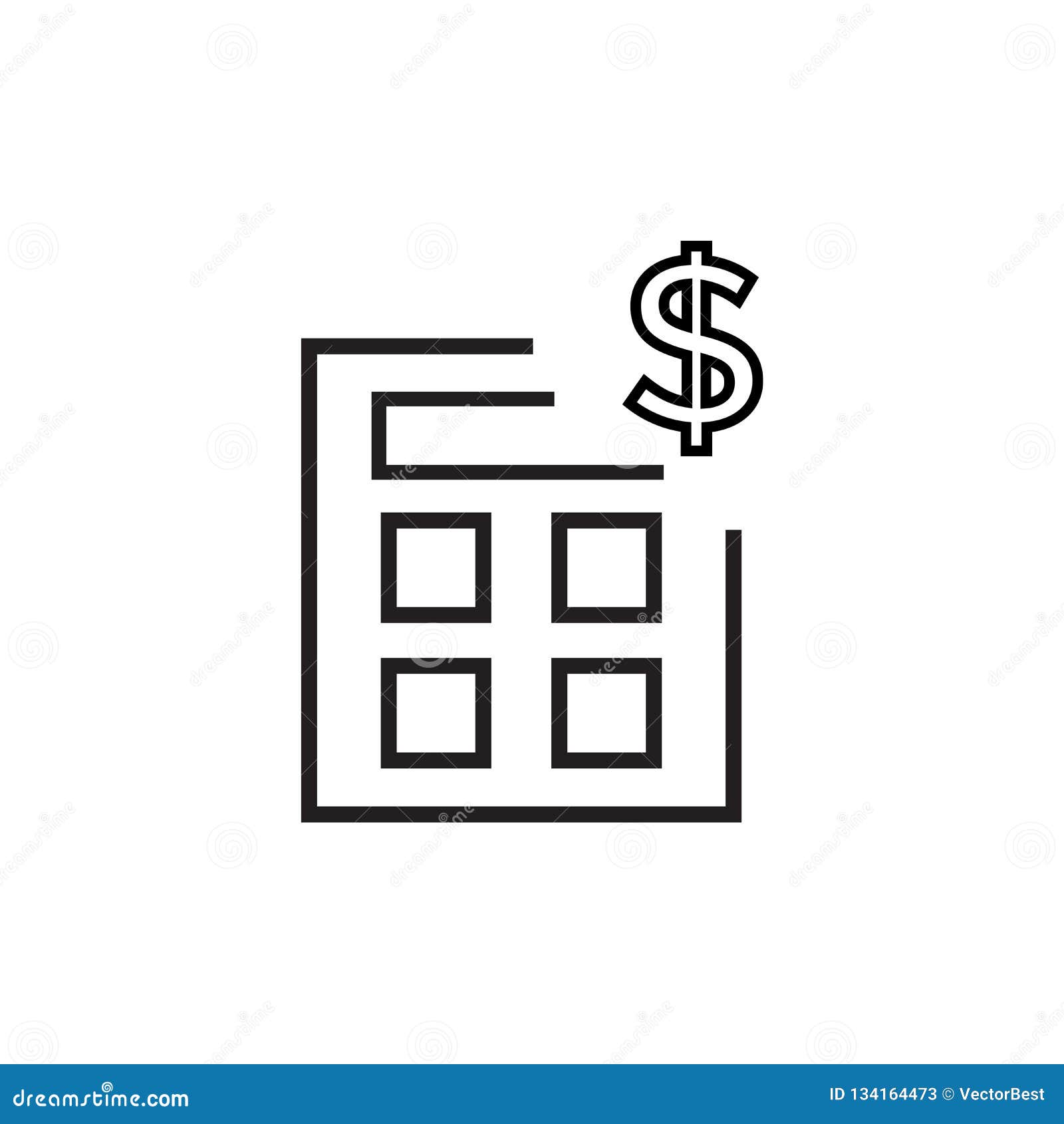 Receipt Icon Vector Sign and Symbol Isolated on White Background ...