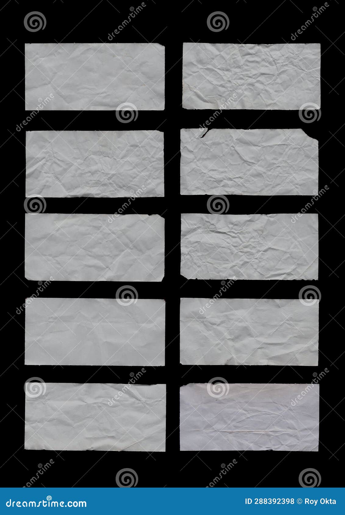 Receipt or Note Paper Pasted Stock Photo - Image of invoice, document ...