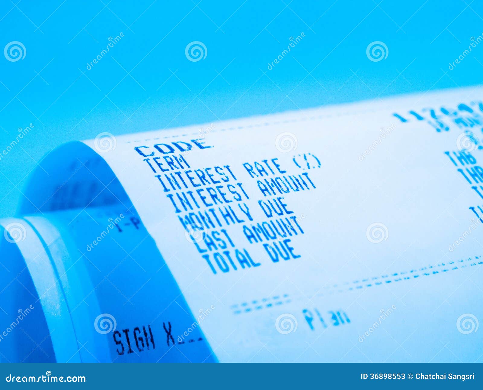 Receipt paper stock image. Image of expensive, paper - 36898553