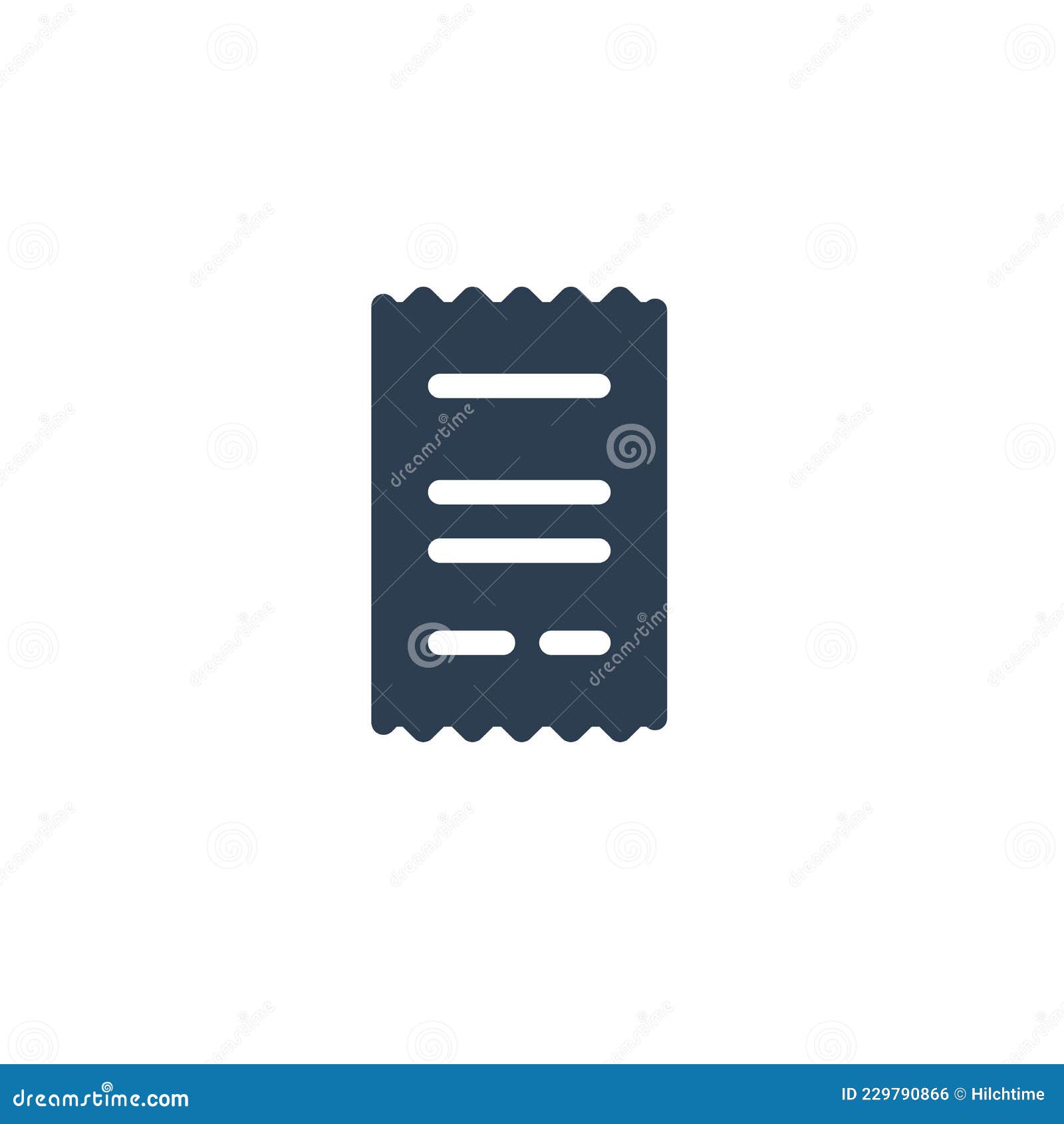 Receipt Paper, Bill Check, Invoice, Cash Receipt. White Background ...