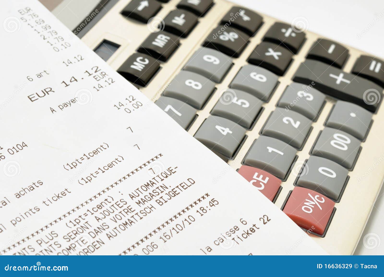 Receipt from shop stock image. Image of buying, macro - 16636329