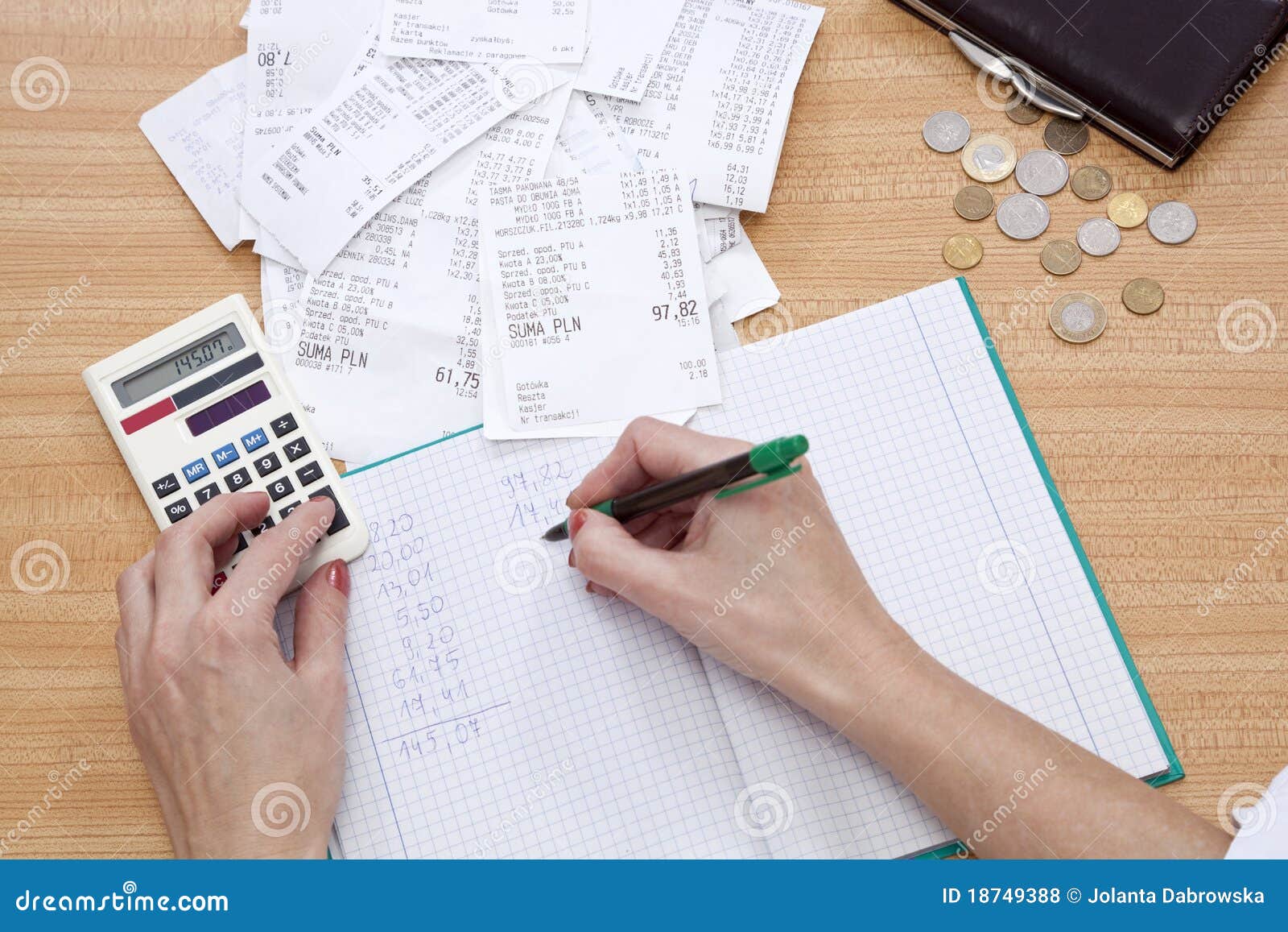 Receipts stock photo. Image of figures, number, register - 18749388