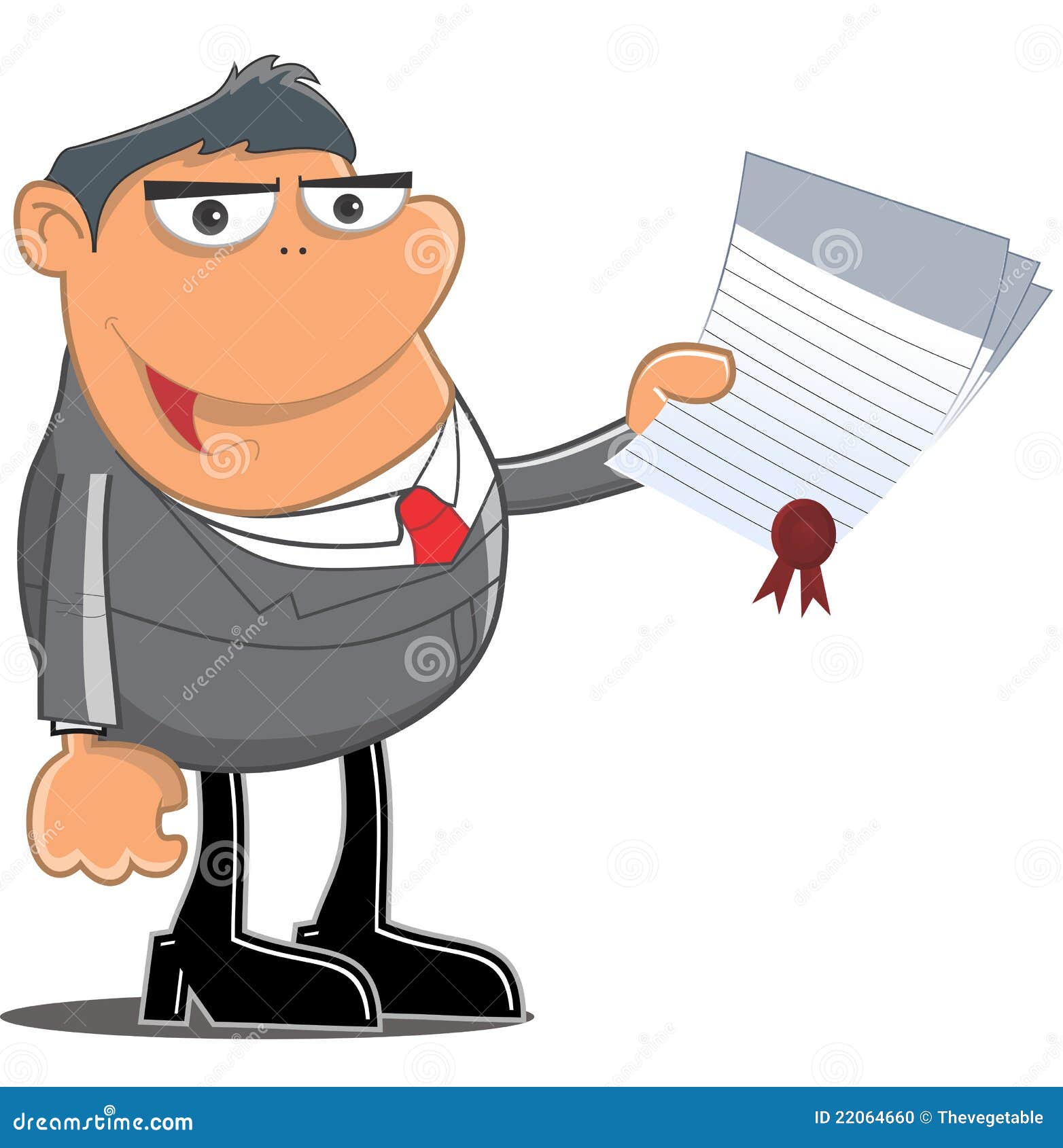 Receive a certificate stock illustration. Illustration of design - 22064660