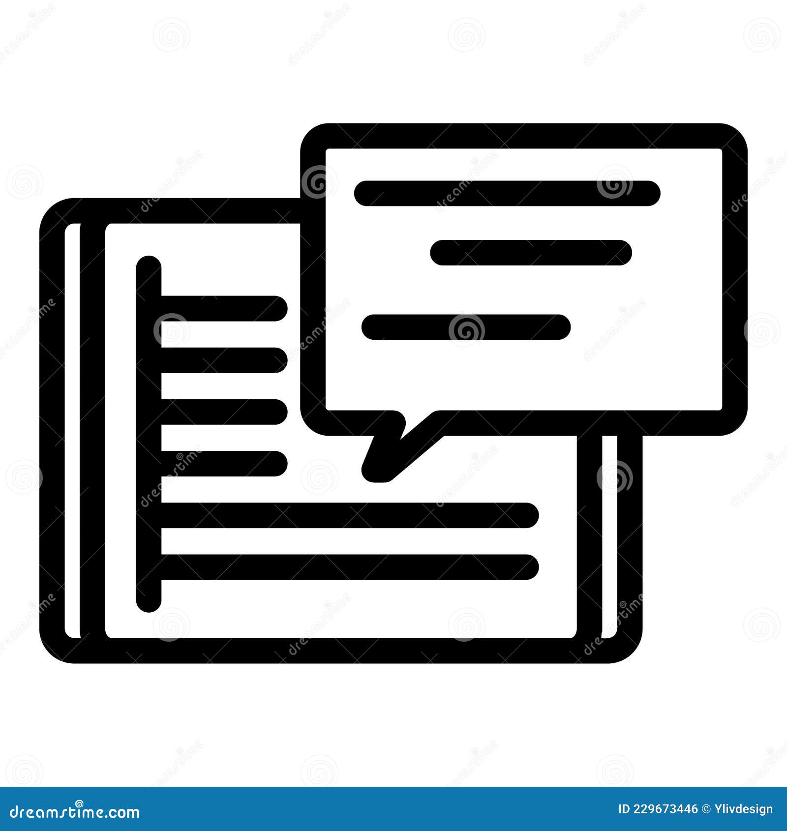 Receive Message Protection Line Icon Vector Illustration ...
