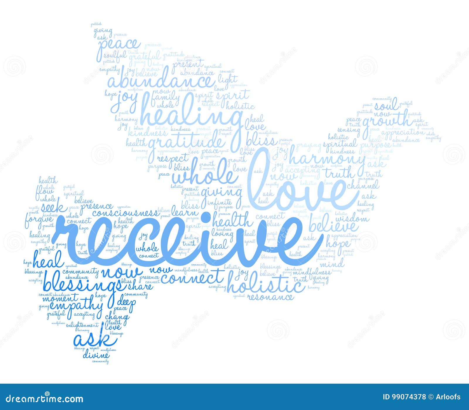 Receive Word Cloud stock vector. Illustration of harmony - 99074378